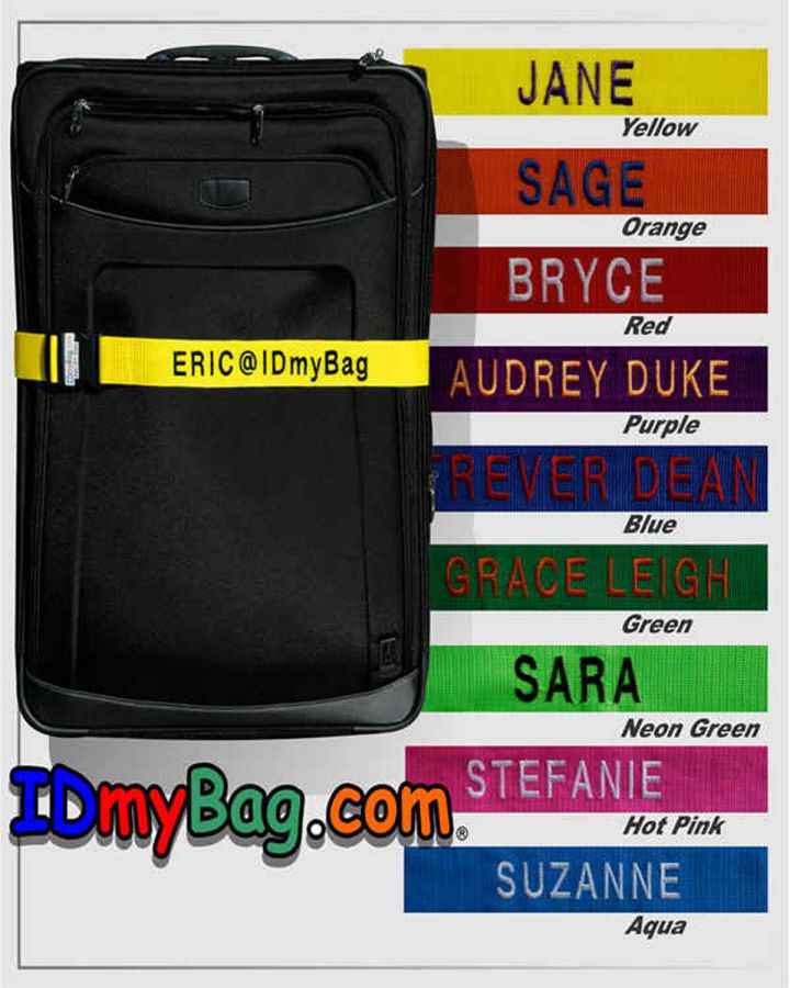 Special order luggage straps with your brand